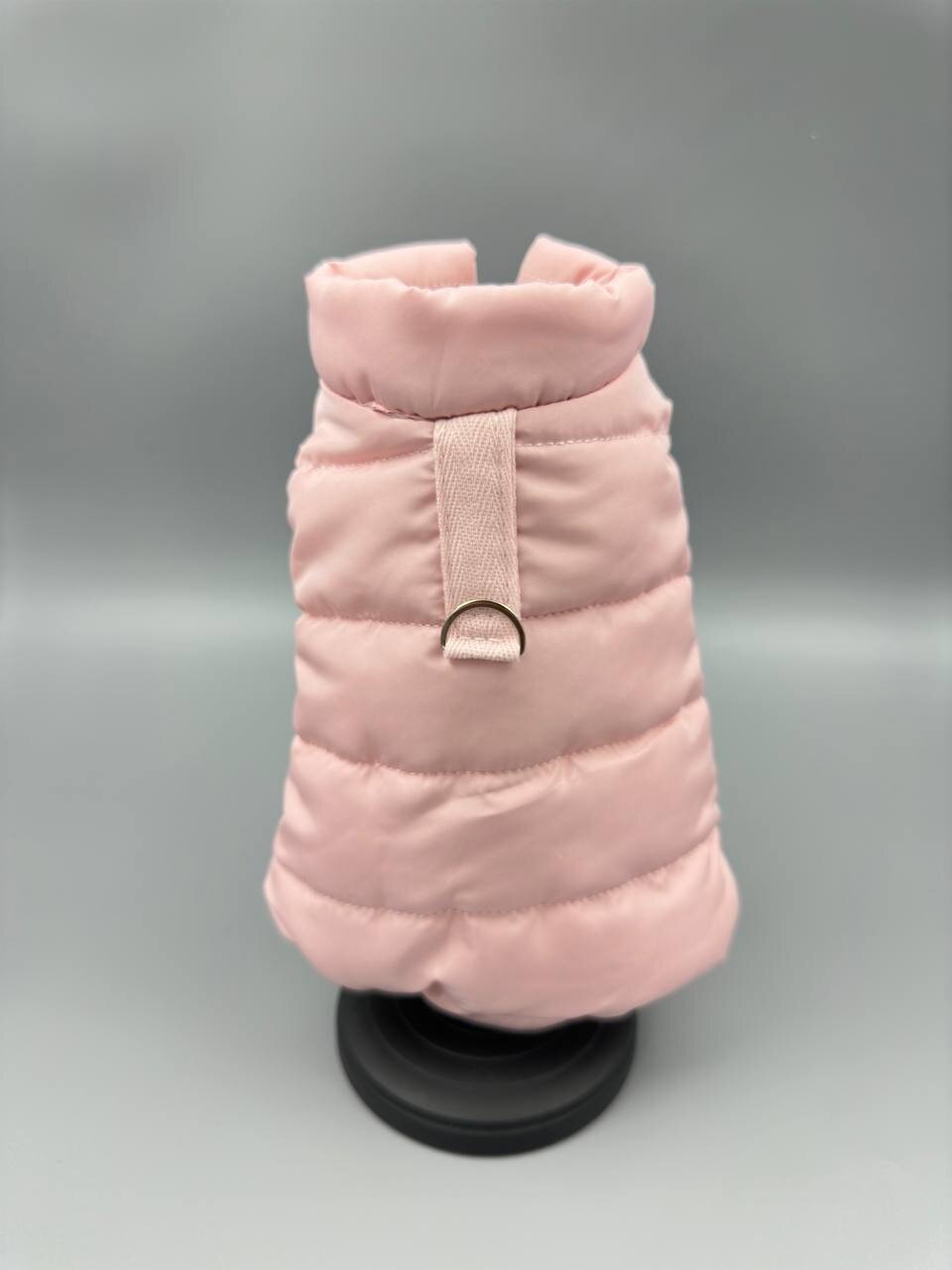 Теплый повседневный зимний пуховик для собак White Dog розовый