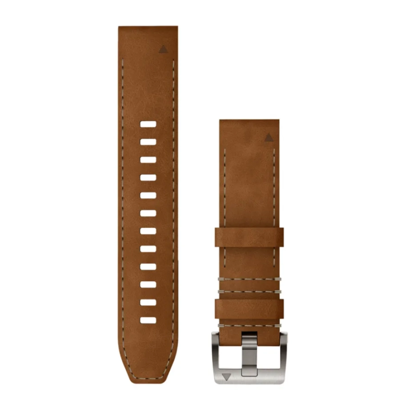QuickFit 22 Watch Straps Leather FKM Hybrid Strap Brown Black 010-13225-08