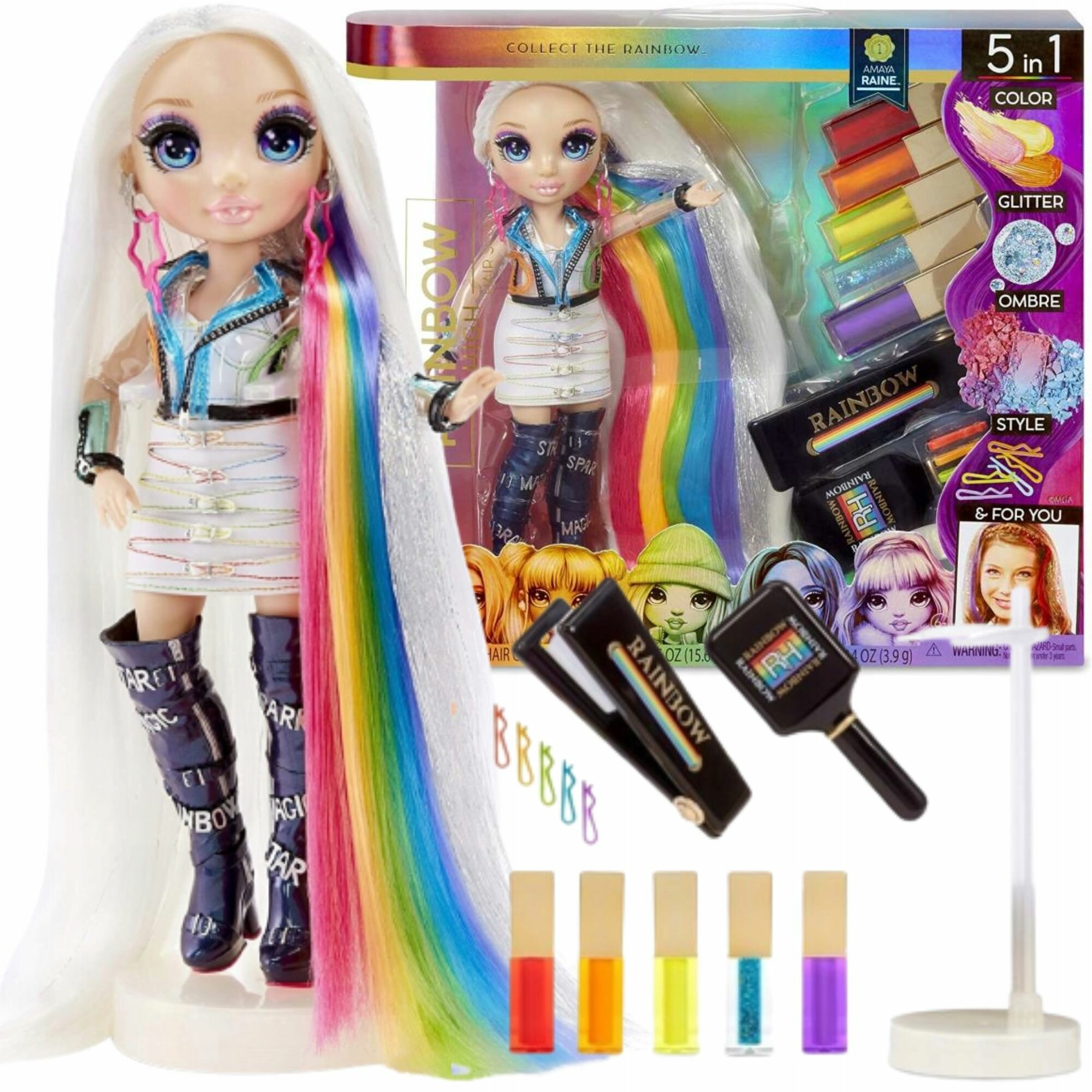 Кукла Rainbow High Hair Studio - Модная кукла Амайя Рейн В парикмахерской студии - Рейнбоу Хай 569329