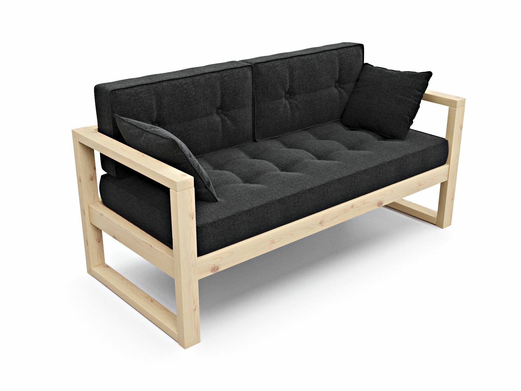 Диван Астер Мини Textile Сосна Black