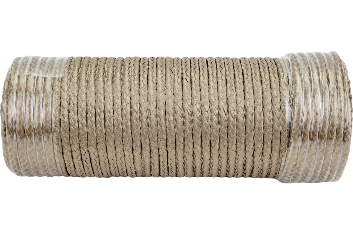 BASFIBER базальтовый шнур 6 мм 25 м огнеупорный до 700C уплотнительный 6-25 для печей