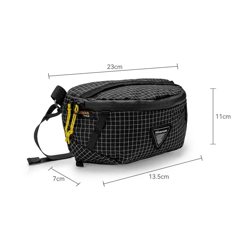 Поясная сумка черная ZUOFILY 23x11x13.5см