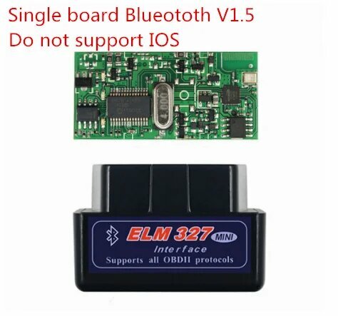 ELM327 Bluetooth V1.5 OBD2 сканер, Color: BT single 25k80