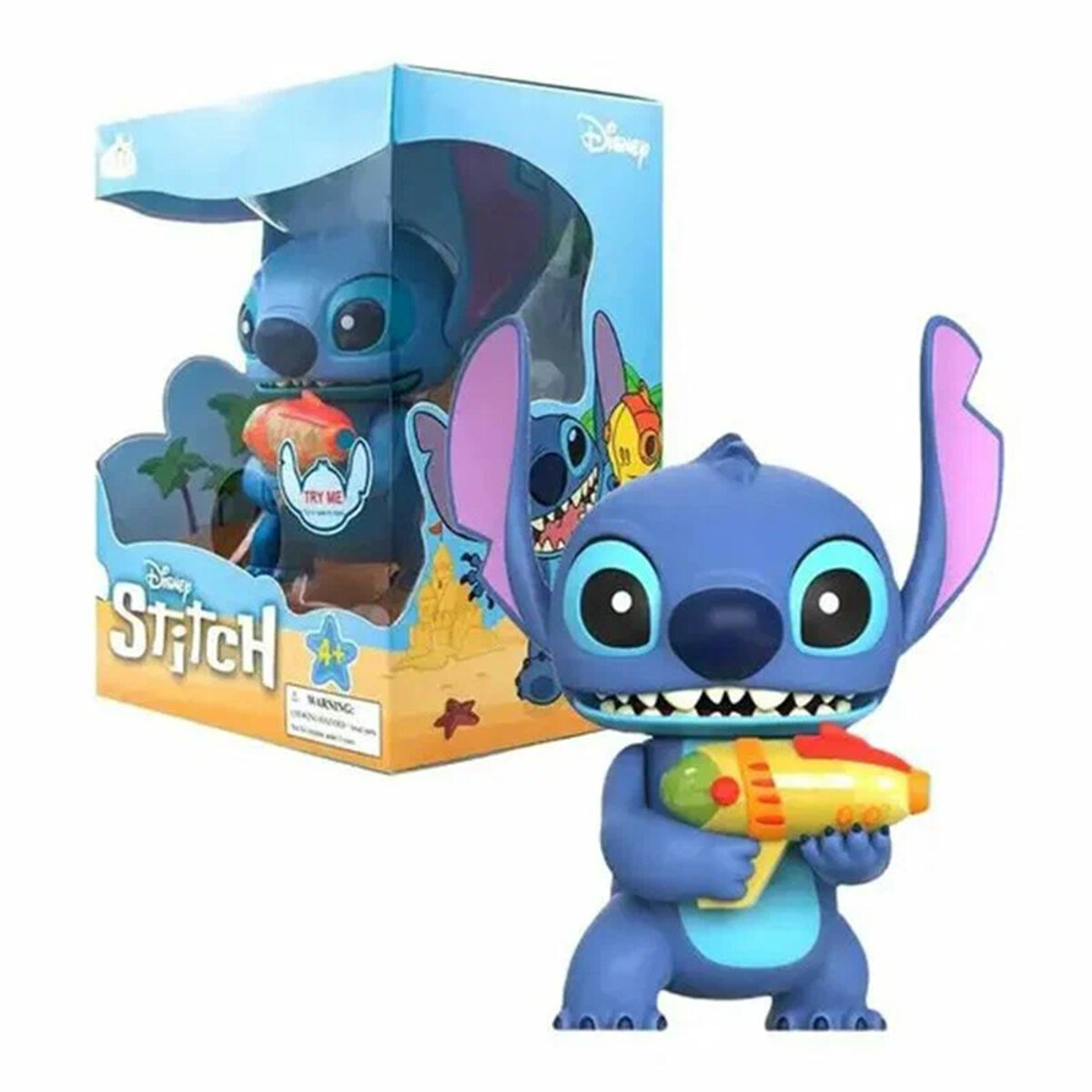 Disney Stitch / Детская интерактивная кукла Дисней Шов, водяной пистолет может светиться