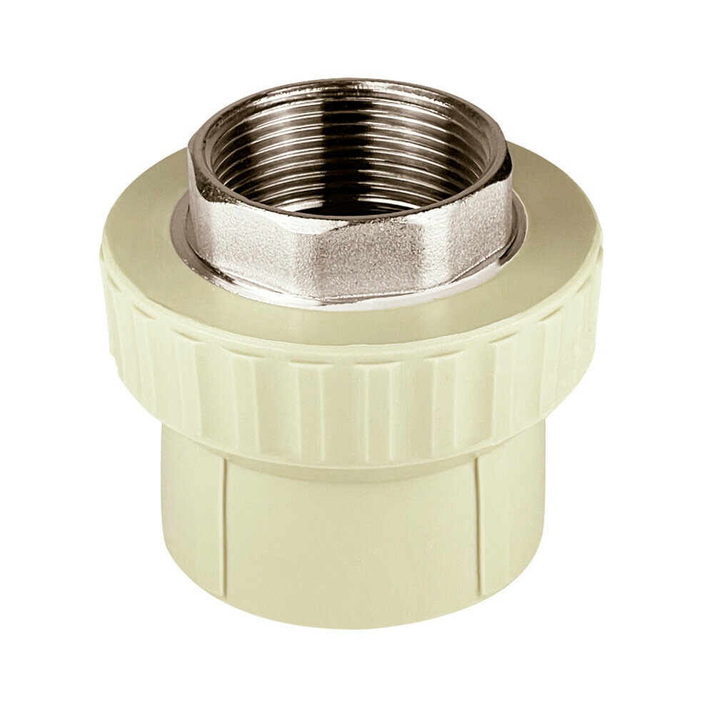 Муфта полипропиленовая Valfex 50 мм х 1 1/2 ВР(г) под ключ серая (10134050Г)