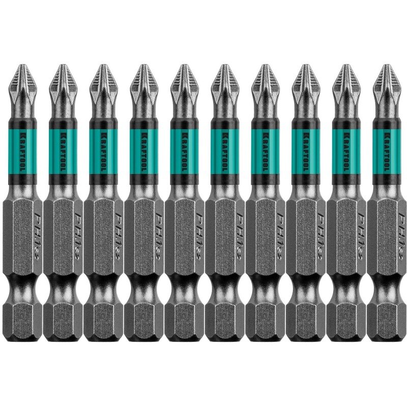 Биты Kraftool "Optimum Line PH1", 50 мм, тип E, 10 шт (26122-1-50-10)