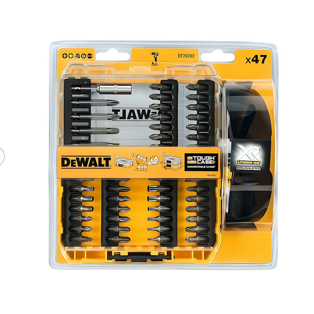 Набор бит и насадок (47 шт.) DEWALT DT70703-QZ