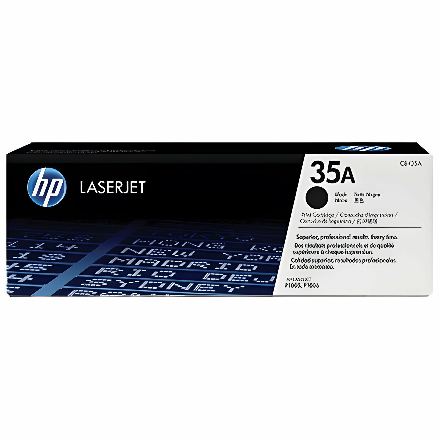 Картридж для лазерных принтеров HP LaserJet P1005, P1006, №35А, 1500 стр (CB435A)