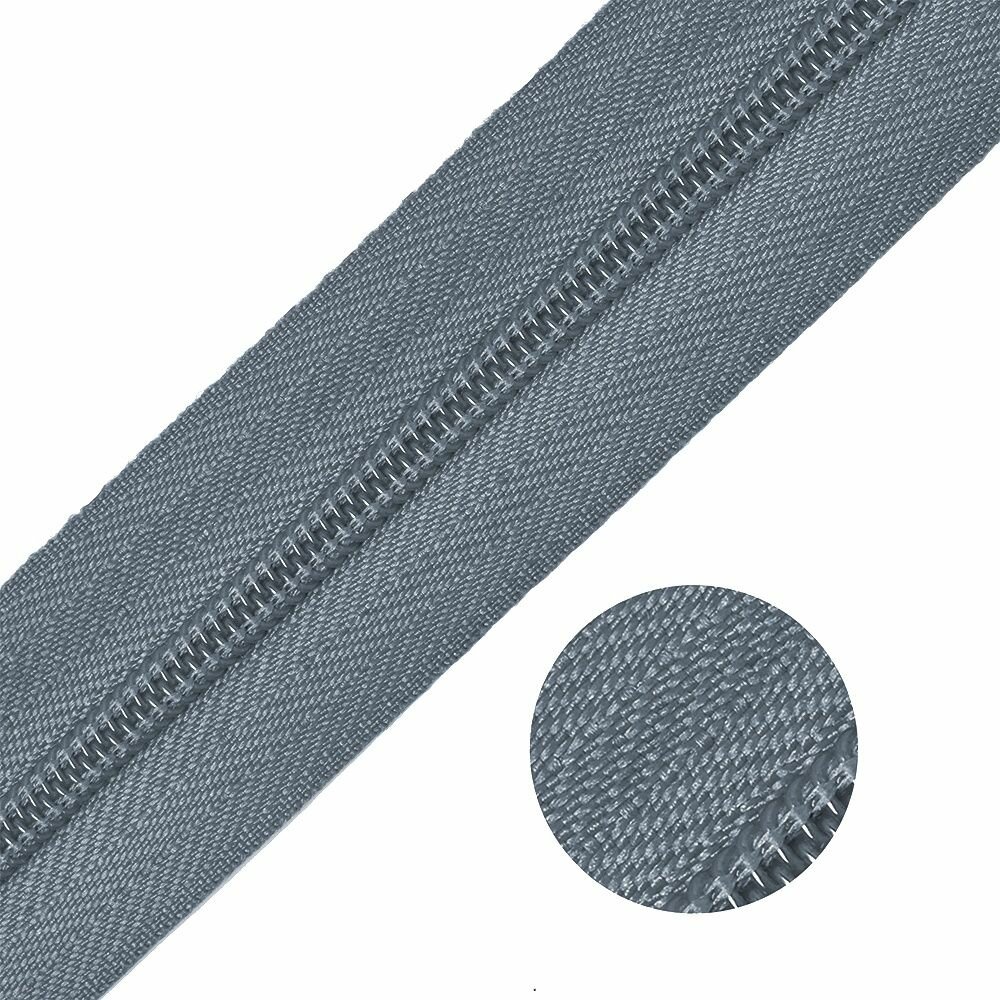 Молния MaxZipper рулонная, спираль, №5-N, цвет F319, серый, 200 м (мрул. СП.5N. F319)