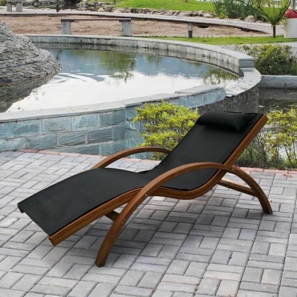 Шезлонг-лежак Мальта AFM-503A Black (Afina Garden)