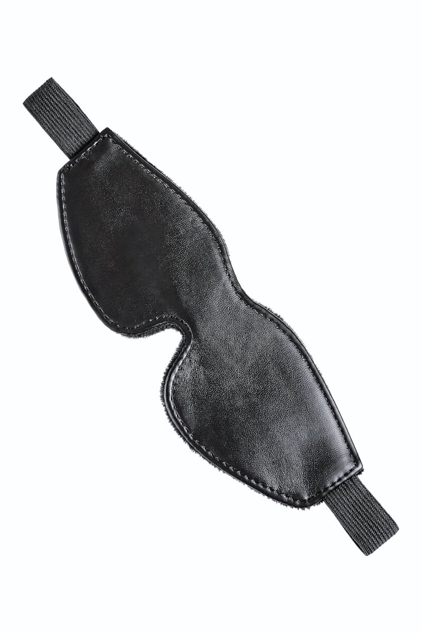 Черная маска Anonymo из искусственной кожи, 26.5х7 см, комфортная