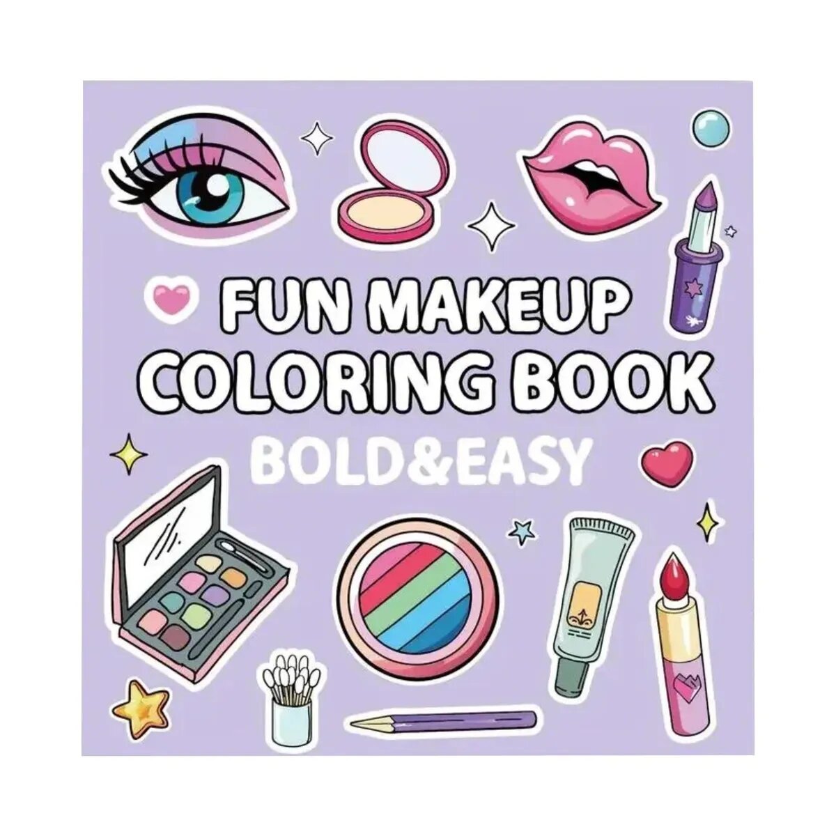 Раскраска для девочек "Fun Makeup coloring book"