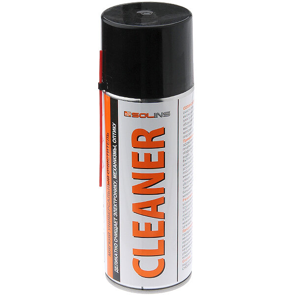 Спрей CLEANER очищающий, обезжиривающий 0,4л (SOLINS) (2 шт. в комплекте)
