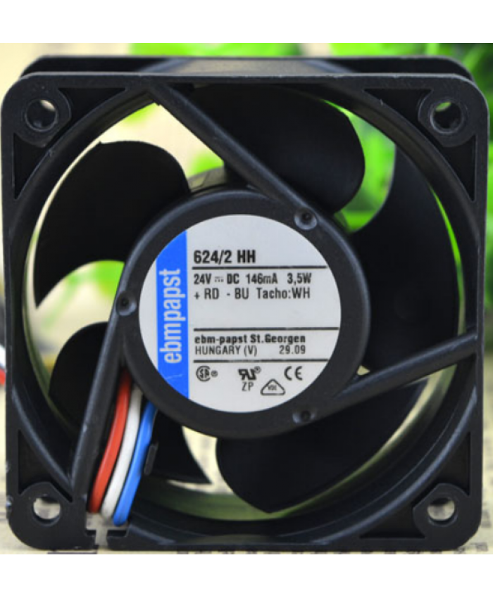 Оригинал Ebmpapst 624/2 HH 24V 3.5W Вентилятор охлаждения