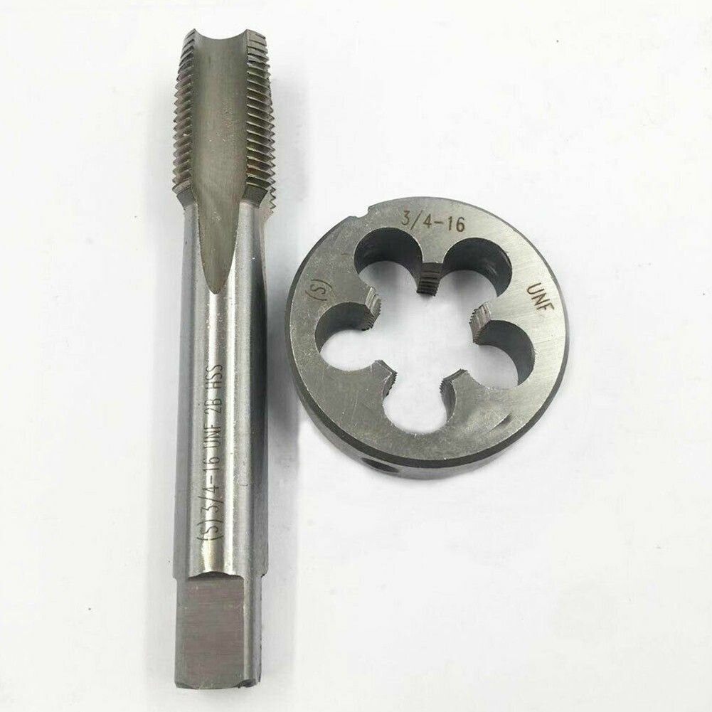 3/4" -16 TPI Набор метчиков и плашек HSS Правая резьба 3/4-16 UNF Метчик 3/4-16 UNF Плашка