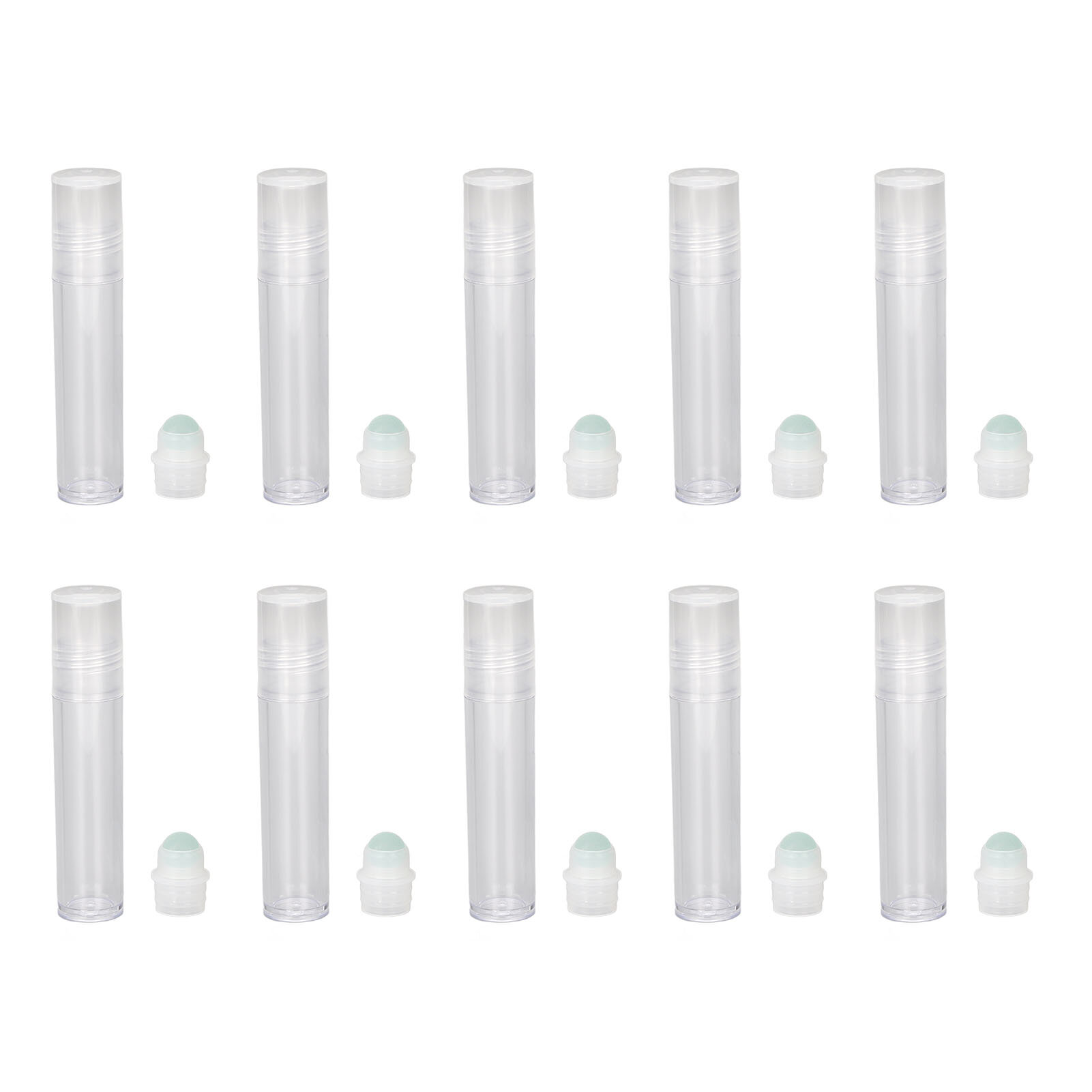 7 мл флаконы для духов с роликовым наконечником, 10 шт. пустых многоразовых пластиковых флаконов для эфирных масел для путешествий