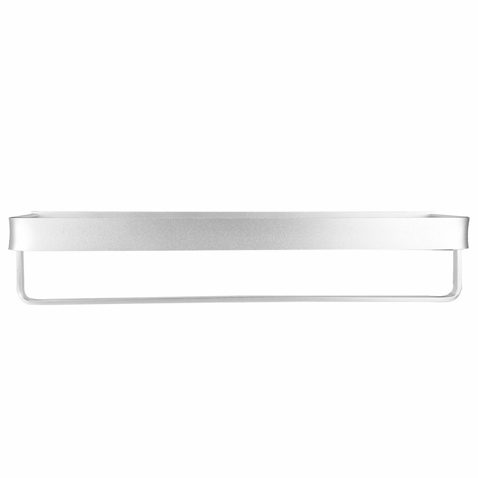 Полка для ванной комнаты, настенное крепление, алюминиевая полка для душа, однослойная полка, стеллаж для хранения шампуня, товарная полка 50 см с подвесным стержнем