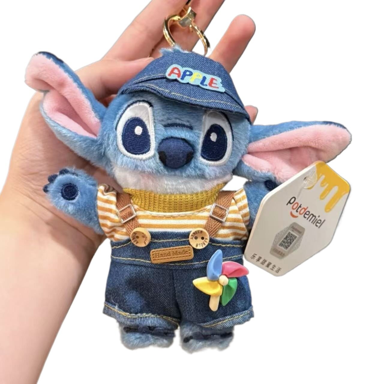 Подлинный симпатичный стежок звезда детская мультипликационная плюшевая куколка стежка подвесная куколка кукля для куклы вешала подарка