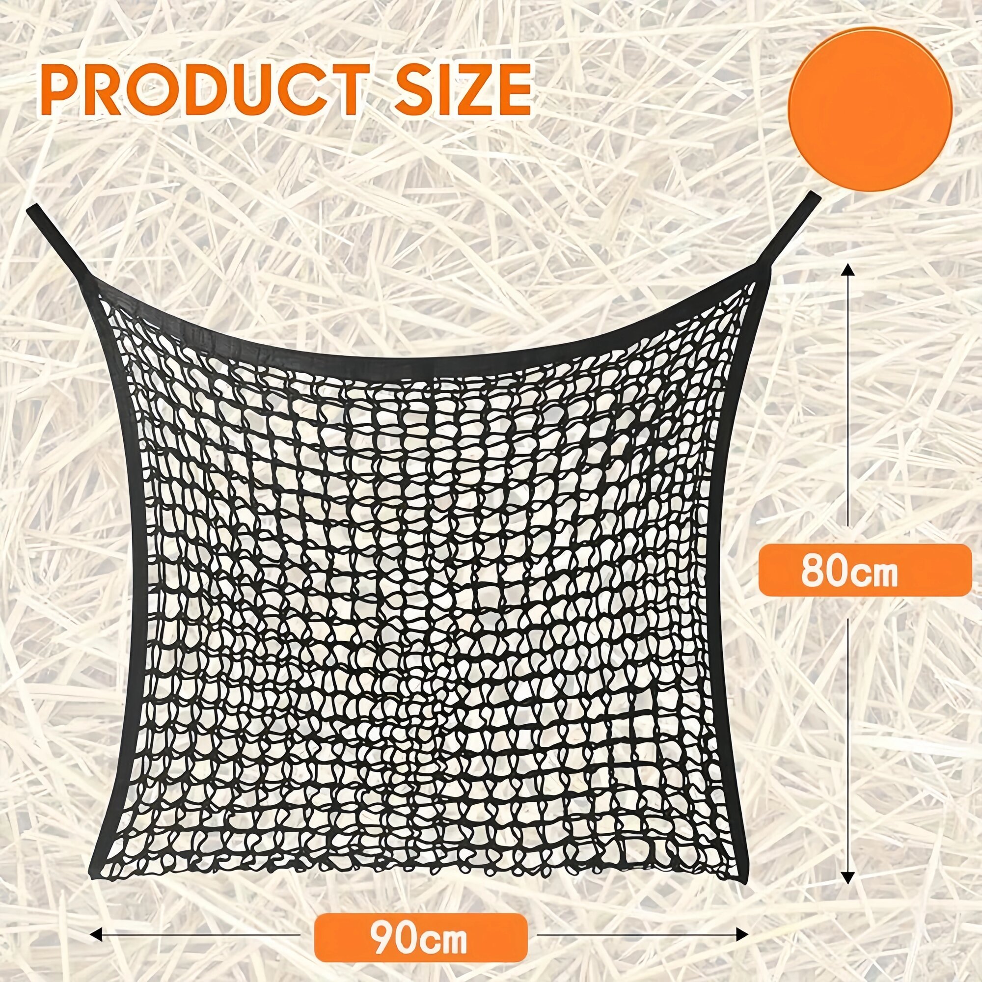 Рептух "Большая", для сена, медленная кормушка, пластик, 90x80 см