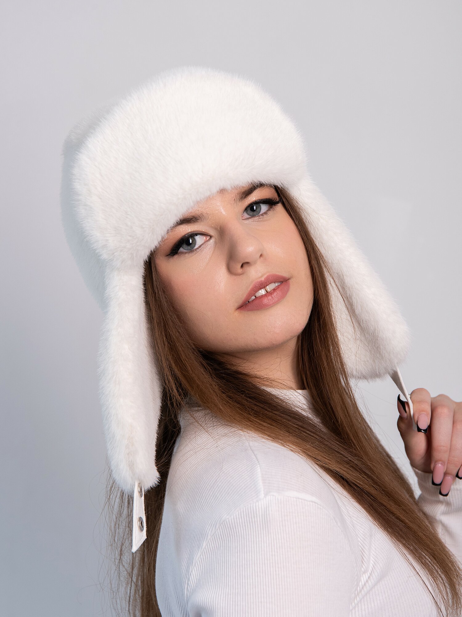 Шапка-ушанка для женщин