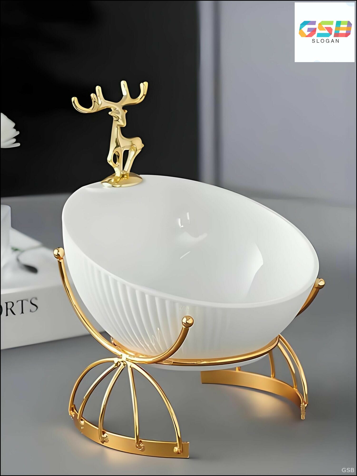 Конфетница с подставкой "IKEA", белая, 15 см x 15 см х 12 см