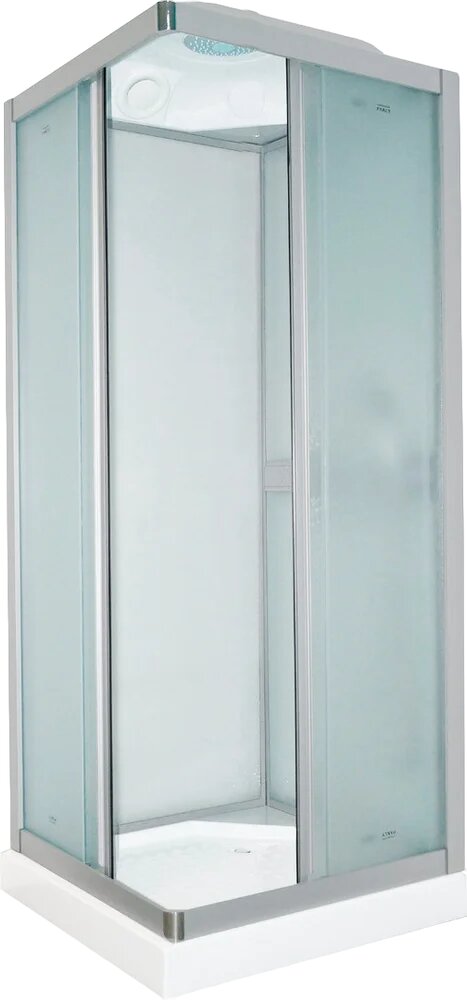 Душевая кабина Parly Frost FQ811 80x215, с поддоном, профиль сатин, стекло матовое