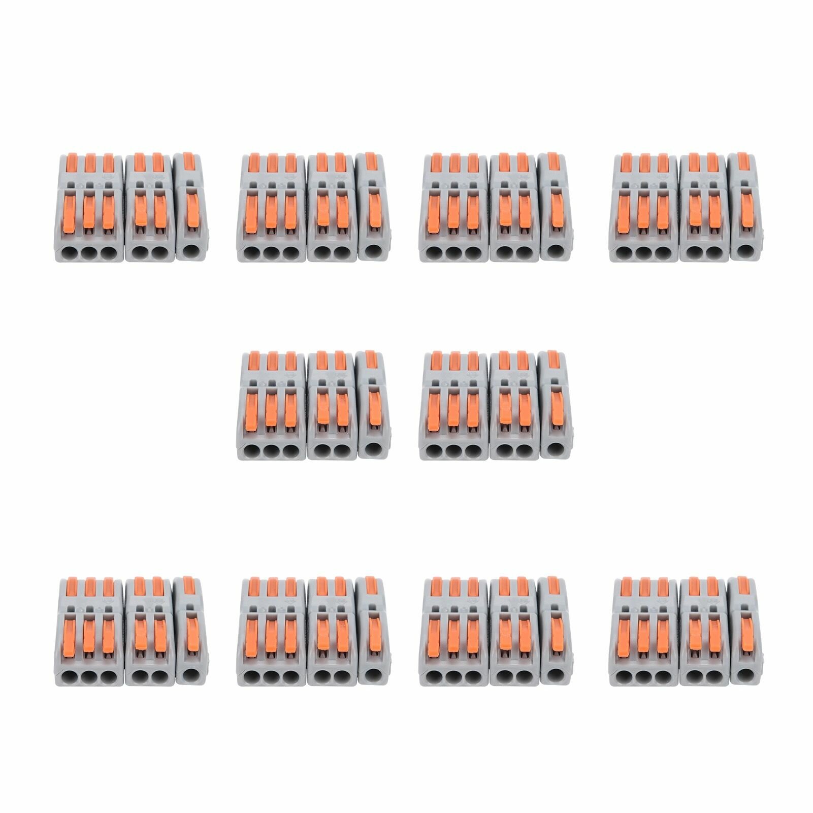 30 шт, быстрый клеммный блок, разъем для проводов, набор разветвителей проводов PushType SPL-P1/P2/P3