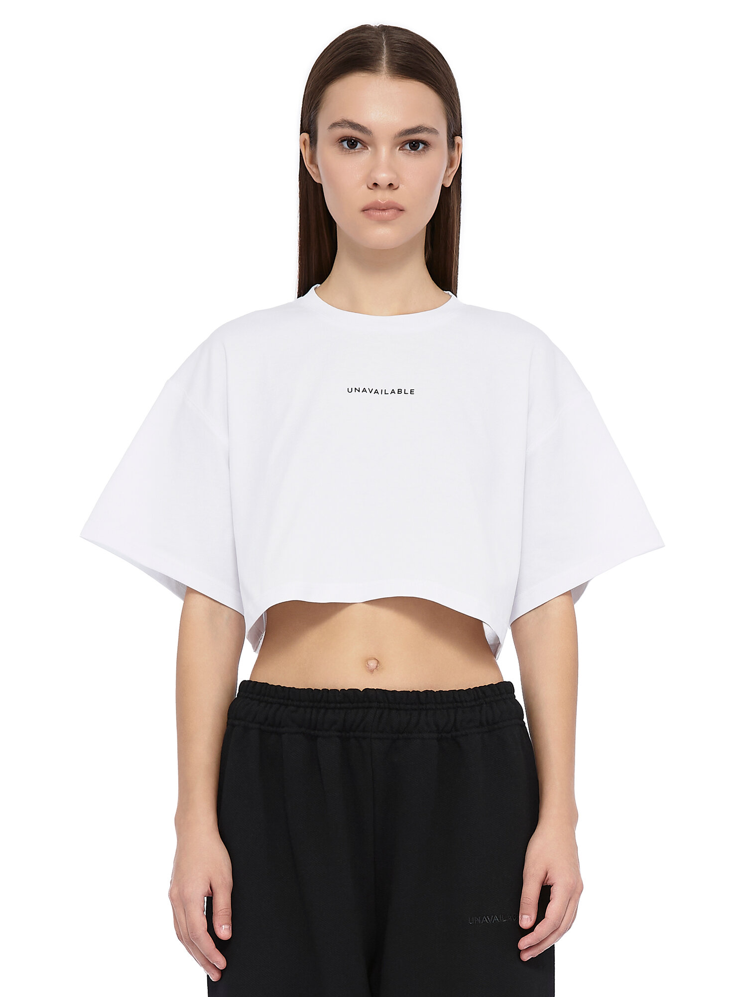 Футболка Oversized Cropped T-Shirt Base Logo