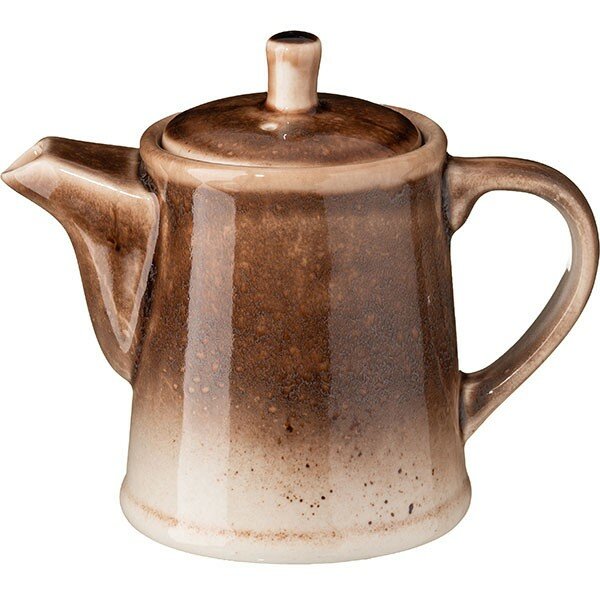 Чайник заварочный «Маррон Реативо», фарфор, 0,5 л, коричневый, бежевый (Борисовская Керамика)