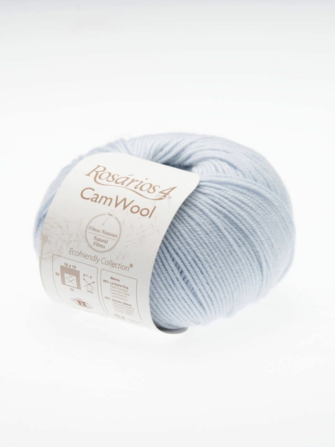 Пряжа для ручного вязания Rosarios4 CamWool (Португалия) 80 % меринос экстрафайн, 20 % пух верблюда ,50 гр. 165 м