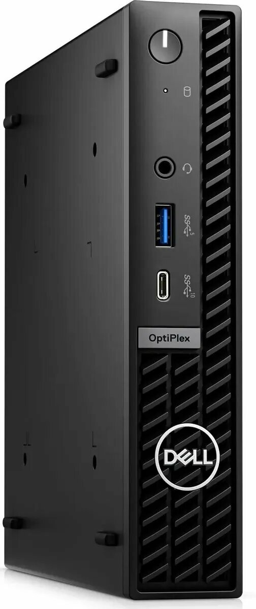 Неттоп Dell Optiplex 7020 Micro i3 14100T (2.7) 8Gb SSD512Gb UHDG 730 Linux Ubuntu GbitEth WiFi BT 6