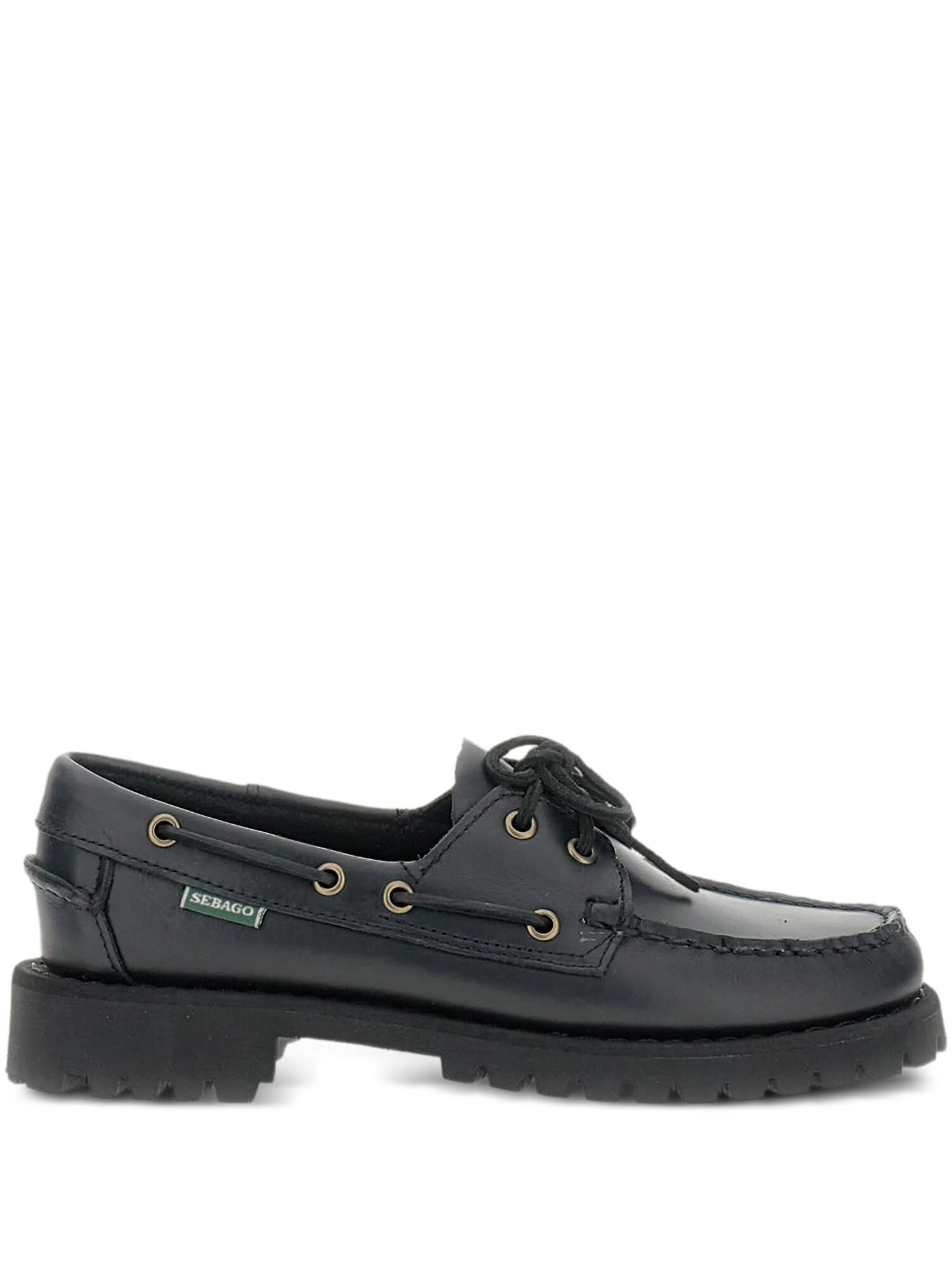 Лоферы Leather lace-up loafers