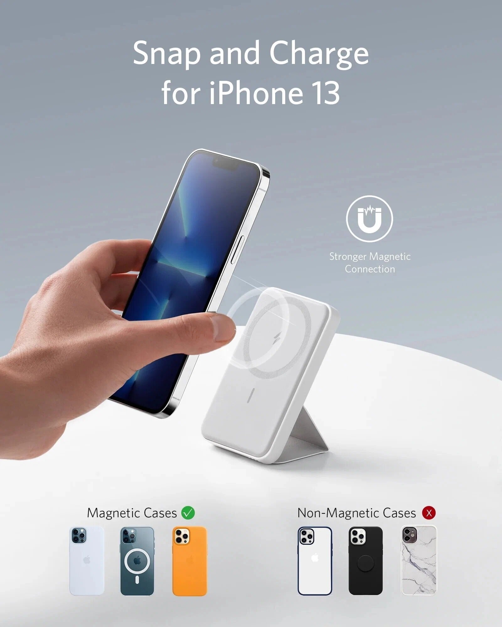 Anker 622 Magnetic Battery (MagGo) (белый) — фото 1
