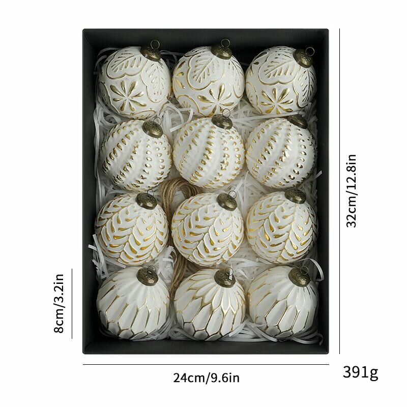 8cm antique Christmas ball decoration ornaments Christmas tree ornaments ornaments 12 Christmas balls
