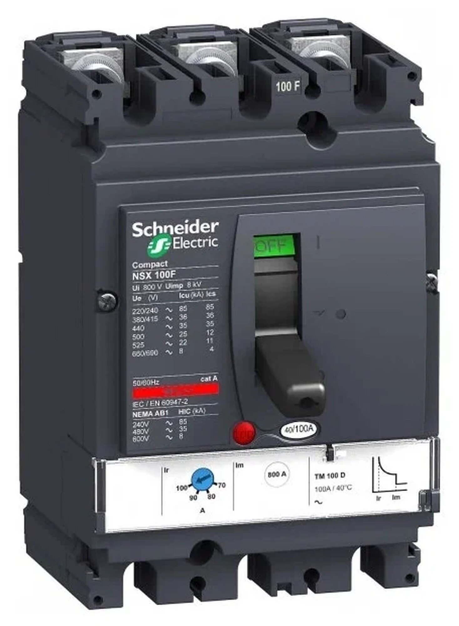 Автоматический выключатель Schneider Electric TM63D NSX100N LV429842, 50 кА