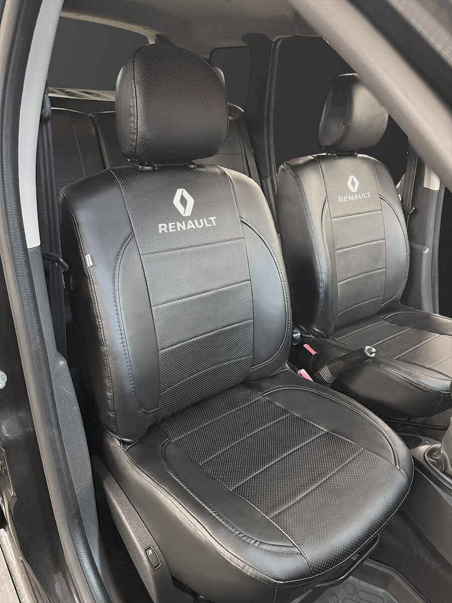 Комплект чехлов на сидения Рено Логан 1 / Renault Logan 2004-2013 г. в.
