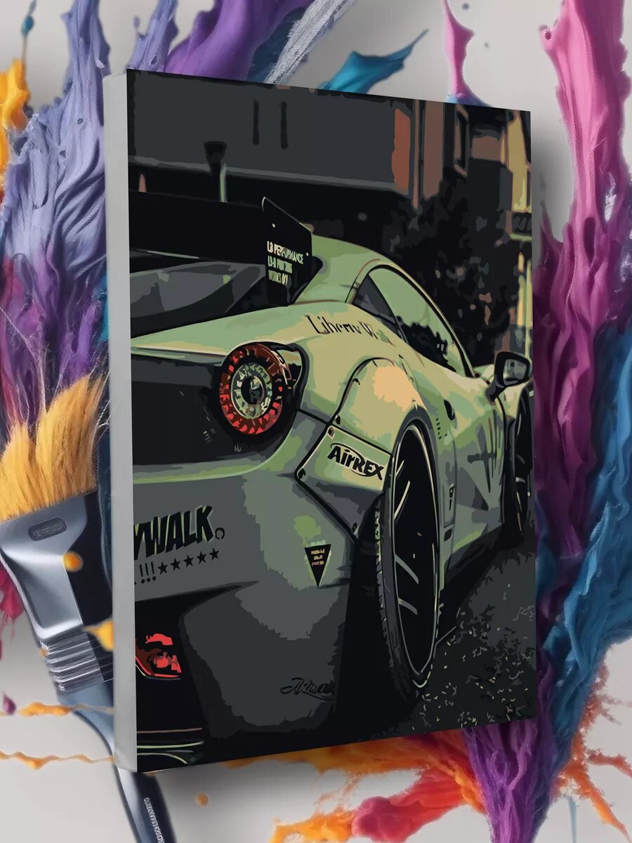 Картина по номерам Машина