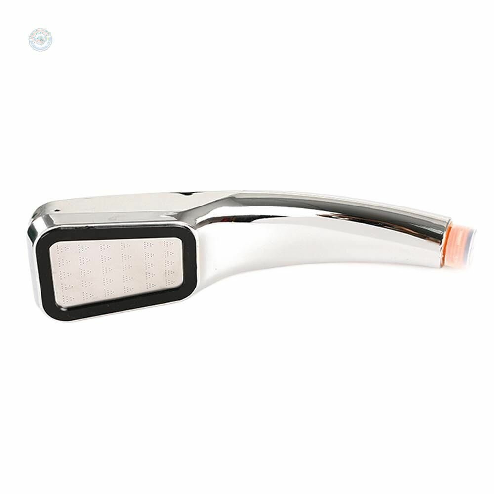 Ручная душевая лейка с 300 форсунками и турбонаддувом, оранжевый акцент, карманный душ 1/2 дюйма для ванной и кухни, усиленное давление воды, хром