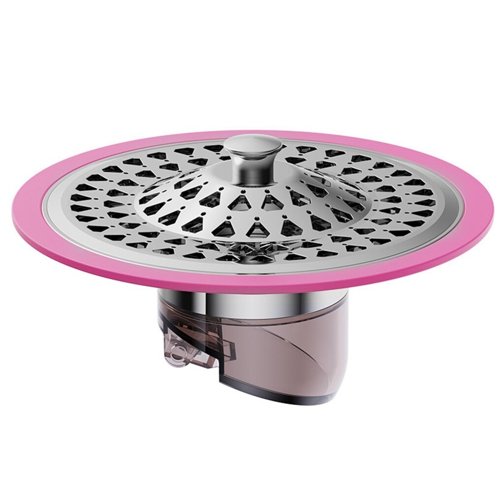 Сетчатый Фильтр Для Слива Душа, Улавливатель Волос, Сливная Крышка Для Ванной Комнаты Из Нержавеющей Стали, Герметичное Уплотнение Для Защиты От Запаха, Стандартная Посадка