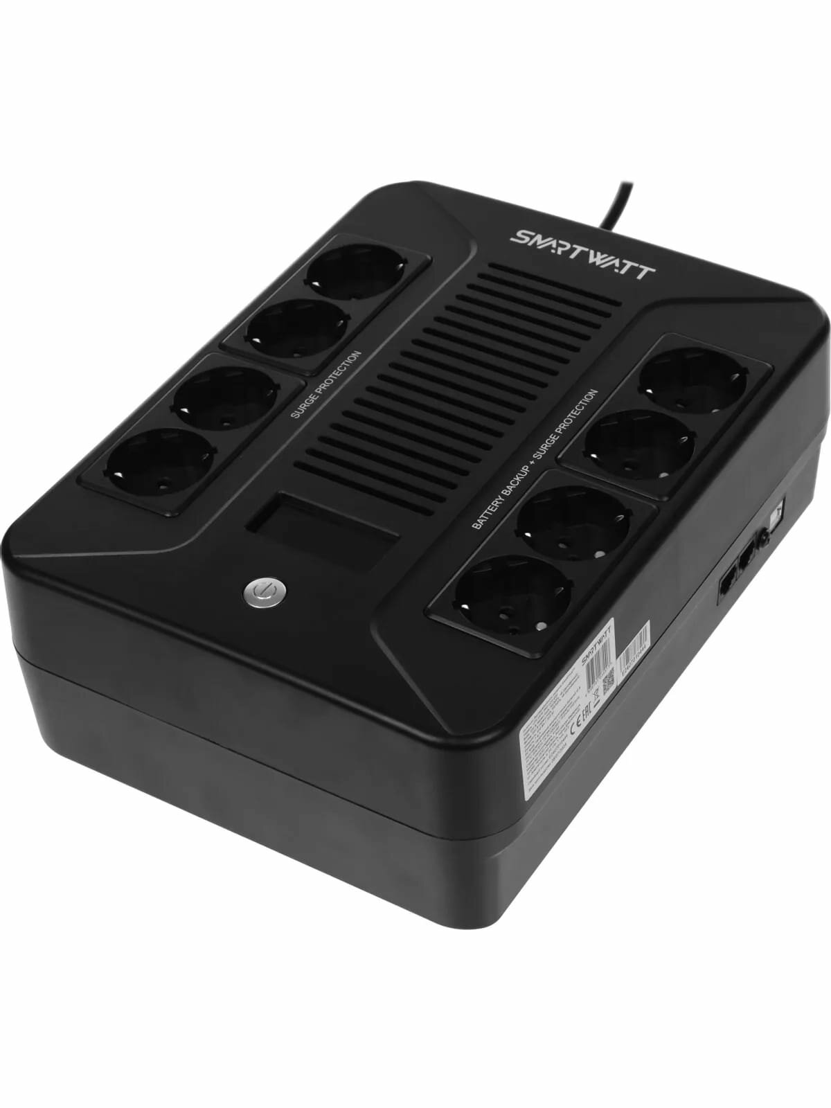 Источник бесперебойного питания Smartwatt Safe pro LCD 360Вт 600ВА черный