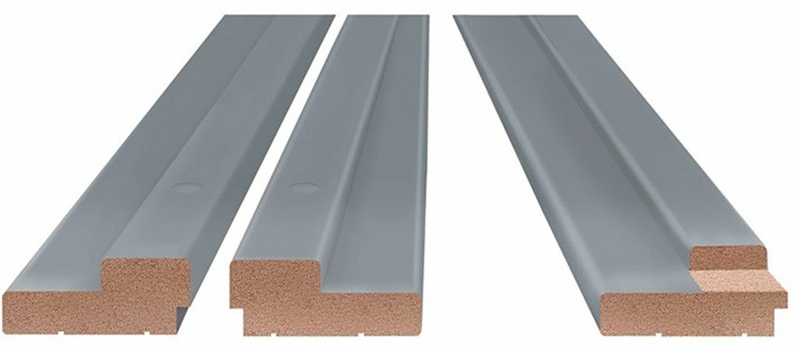 Олови дверная коробка с фурнитурой 968х2076 мм Серый