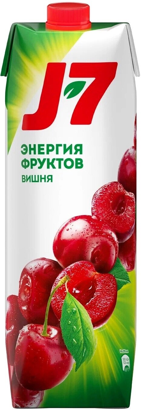 Сок "Джей-7" Вишневый нектар, Тетра Пак, 0.97 л