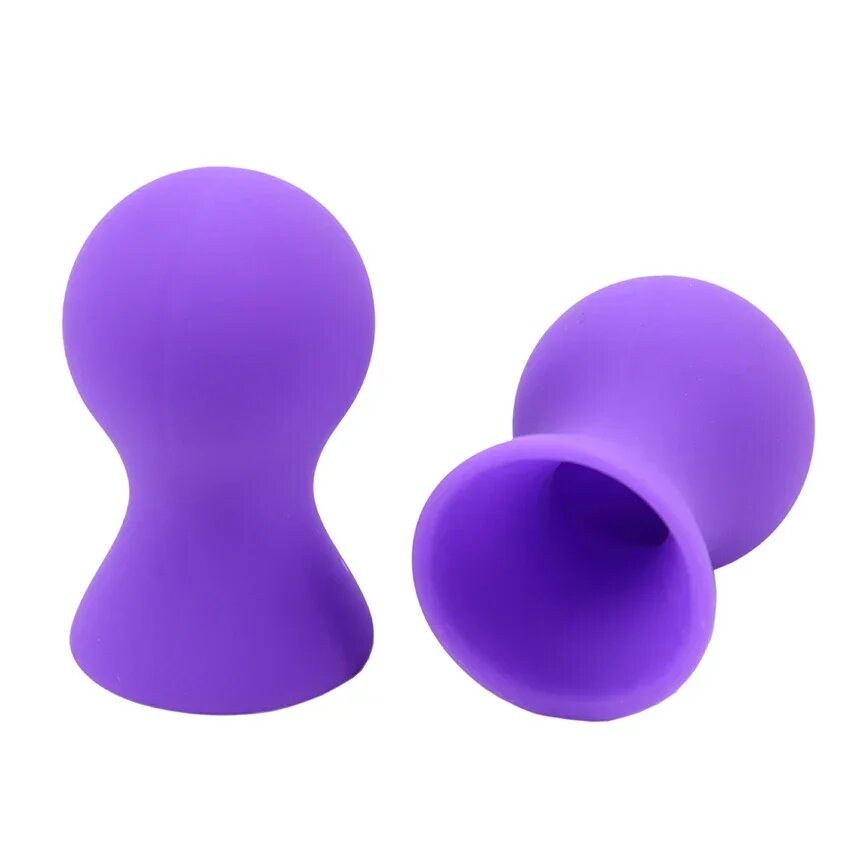 Силиконовые присоски для сосков, 2 шт, Purple