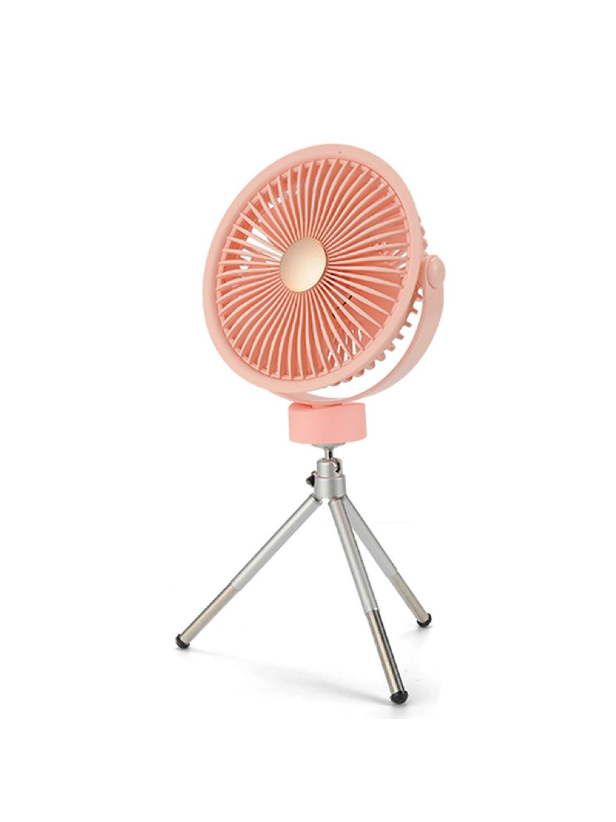 7.4in Hanging Fan Tripod Desk Fan 2400mah Camping Fan Rechargeable Ceiling Fan for Treadmill Car Golf Cart Baby Stroller