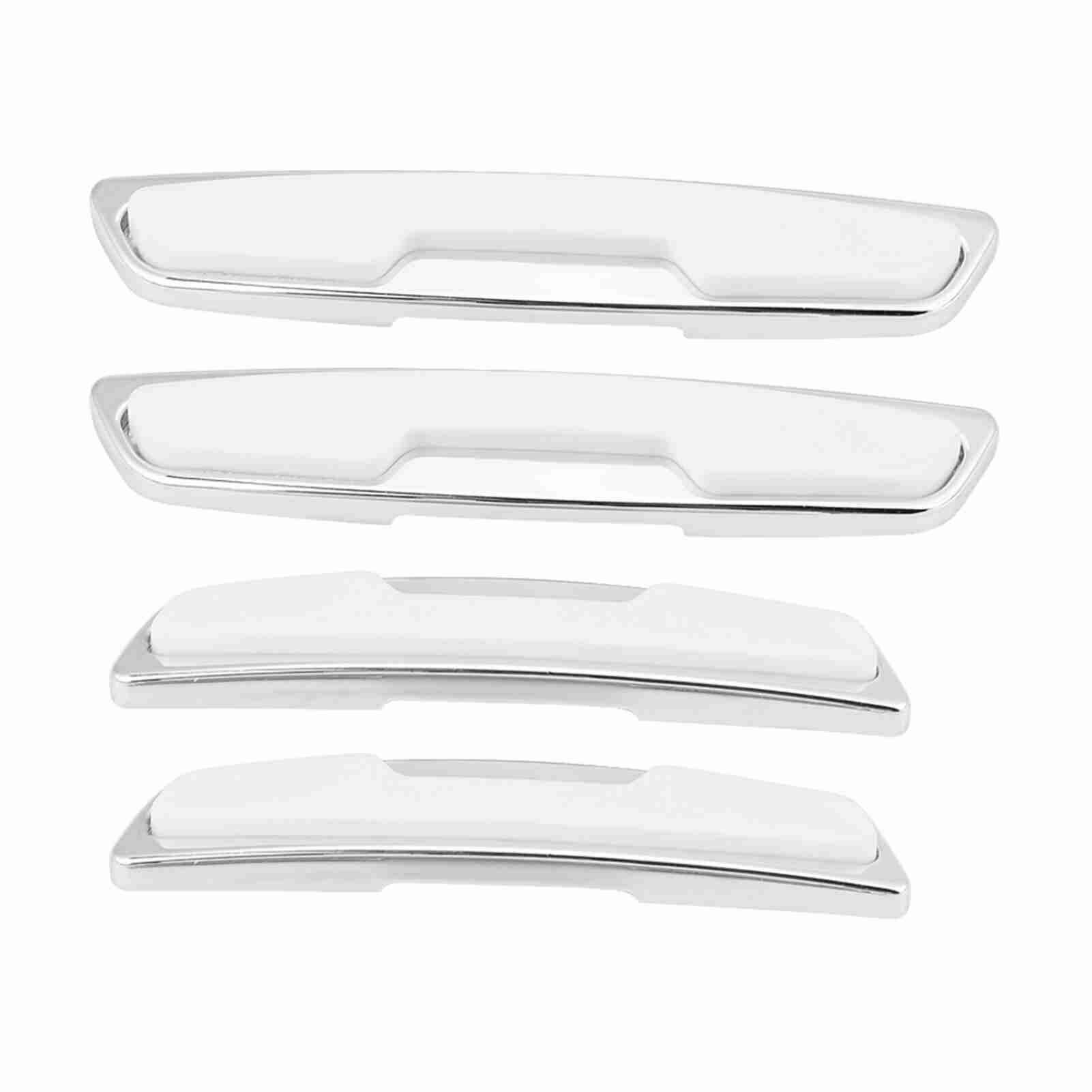 Universal Car Door Side Protector Bumper Strips Guards Stickers Anti Collision Bar White
