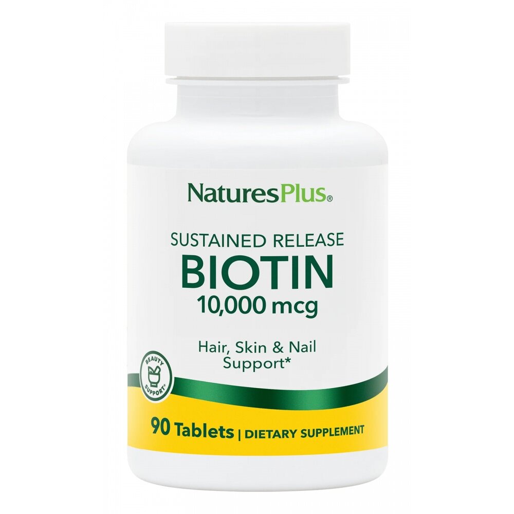 NaturesPlus Biotin 10,000 mcg Sustained Release, 90 таблеток