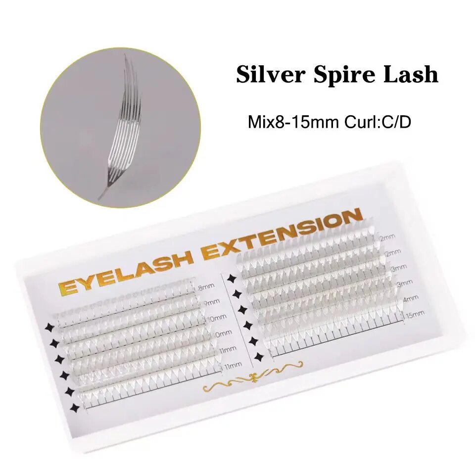 Silver Spire Lash Mix 8-15mm C/D