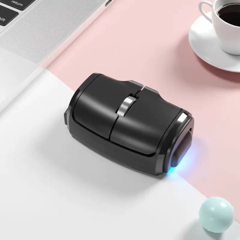 Беспроводная Bluetooth-мышь Geyes с двумя режимами работы, креативная мини-мышь для ленивых, перезаряжаемая, для