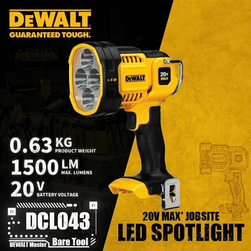 DEWALT DCL043 Светодиодный Прожектор 20В MAX* Для Работы На Стройплощадке 1500LM