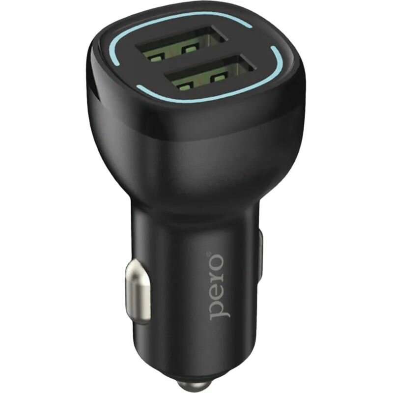 Зарядное устройство автомобильное PERO AC04 2USB 2.4A AUTOMAX, черное